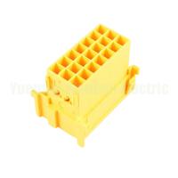 China 21 Pin 1-967630-5 automotive power amplifier connector FAW Heavy duty ABS EBS male and female butt harness plug for sale