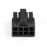 China 430250800 8 Pin Receptacle Housing Connector Dual Row Wire to Wire Board Black Housing for sale