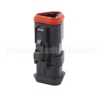 China DT06-3S-EP11 Deutsch DT Black 3 Pin Male and Female Connector With Long End Cap for sale