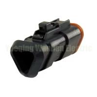 China DT06-3S-EP11 Deutsch DT Black 3 Pin Male and Female Connector With Long End Cap for sale