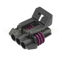 China 12110293 Black 3 Pin Auto Connector Temperature Sensor Waterproof Female Plug for sale
