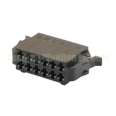 China 12 Pin 191972726 1-929624-1 Auto Electric Wiring Female Docking Socket AC Assembly for sale