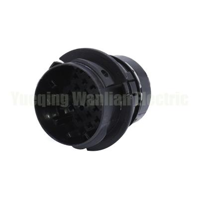 China 30 Pin12147066 Black Ducon Unsealed Male Connector Assembly Electrical Cable Connector for sale
