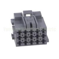 China 15 Pin 1-967623-6 Car Unsealed Connector Auto Modification Plug Parts Grey Automotive AC Assembly Wiring Socket for sale
