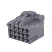 China 15 Pin 1-967623-6 Car Unsealed Connector Auto Modification Plug Parts Grey Automotive AC Assembly Wiring Socket for sale