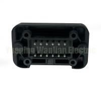 China 12 Pin DT15-12PB Black Automotive Connector DT Straight Pin PCB Mounting Head Wireline to Board Plug Socket for sale