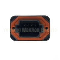 China 8 Pin DT15-8PB Automotive Waterproof Connector straight pin holder PCB solder panel end socket connector for sale