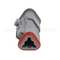China 3 Pins DT06-3S-CE04 Automotive Connector Flat Tail Cover Waterproof Plug-In Wiring Harness Connector WL3032T3-1.6-21 for sale