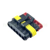 China 6 Pin 282090-1 Socket Circular Superseal Crimp Without Contacts Auto Wire Connector for sale