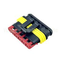 China 6 Pin 282090-1 Socket Circular Superseal Crimp Without Contacts Auto Wire Connector for sale
