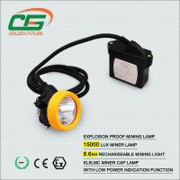 China High Brightness 15000 Lux Kl5lm Mining Cap Lamps Under Ground With Cable for sale