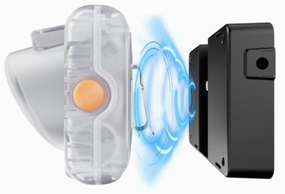 China Inductive Charging OLED Display Rechargeable Mining Headlamp Cordless Miner Lamp for sale