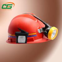 China Long tighting time 3.7V alluminum underground safety helmet lamp with cord for sale