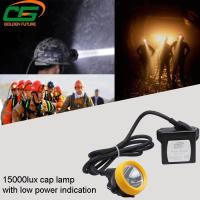 China Li-ion rechargeable battery 1w high power led miners cap lamp with cord for sale