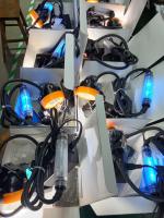 China 20000 Lux Led Mining Cap Lamp Safety Blue Flashing Rear Light Kl5lm for sale
