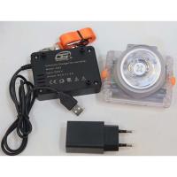 China Atex 6000K Led Mining Cap Lamp Cordless Kl6lm Rechargeable for sale
