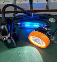China Cree Kl5lm D2 Led Mining Cap Lamp With Flashing Safe Rear for sale