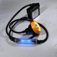 China 7800mah Lamparas Mineras Rechargeable Mining Cap Lights With Safety Rear Light for sale
