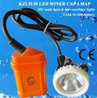 China 3.5Ah Rechargeable LED Mining Light , Safety Lamp For Miners 4000lux A for sale
