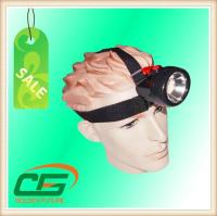 China Portable 80 Lumen High Power LED Mining Cap Lamp 3.7V 4.2V With PC Plastic Case for sale