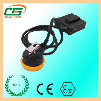 China Mini 3.7 V LED Mining Cap Lamp 6.5Ah 10000 Lux With Low Power Indication for sale