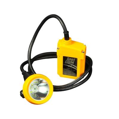China 20000 Lux Underground Coal Mining Light Rechargeable LED Miner Cap Lamp With Charger for sale