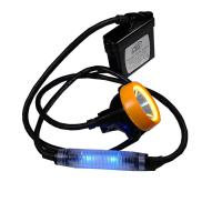 China Rechargeable Underground Mining Helmet Light with Blue Rear Indicator Light for sale