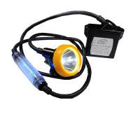China Rechargeable Underground Mining Helmet Light with Blue Rear Indicator Light for sale