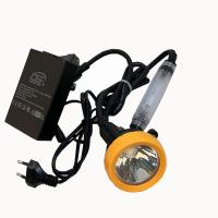 China Advanced LED Miners Cap Lamp With Rechargeable Battery And Blue Backlight for sale