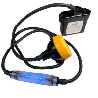 China New Advanced Portable Miner Lamp Mine Led Cap Lamp Mining Light With Blue Rear Light for sale
