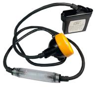 China New Advanced Portable Miner Lamp Mine Led Cap Lamp Mining Light With Blue Rear Light for sale