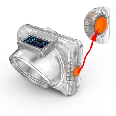 China 6600mAh Li-ion Cordless LED Mining Cap Lamp with OLED Display for sale