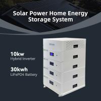 China Modular Design Home Solar Energy Storage Systems Model SPS001 30kwh 8000 Cycle Life with AC220 10kw Solar Inverter for sale