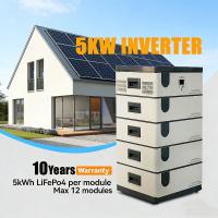 China SPS002 High-Cycle Stackable LiFePO4 Battery with 5kW Inverter for Outdoor Solar Applications for sale