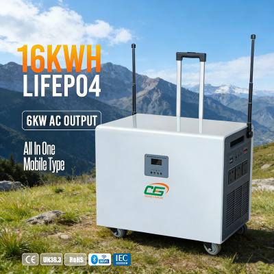 China BH-16KWH All-in-one Series 15KWH Battery Mobile Solar Powered Portable Industrial Power Bank Station PV to Charge Vehicle for sale