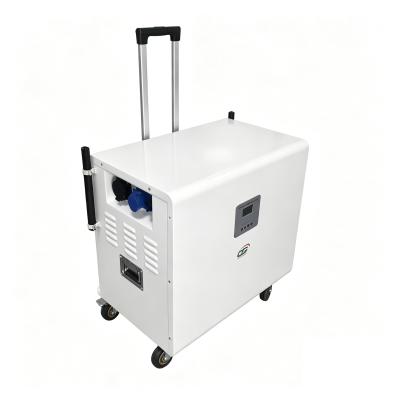 China BH-16KWH 51.2v 16KWH All in One Lifepo4 Battery Energy Storage System Solar Mobile Power Station with in Built Inverter 12kw for sale