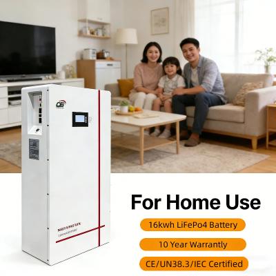China BG01 Wall-mounted 25.6v 51.2v 5kwh 10kwh 15kwh 100Ah 200Ah 300AH Lifepo4 Battery Solar Power Home Energy Storage System for sale