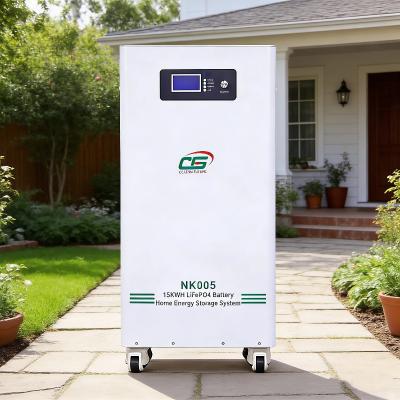 China NK005 48V 51.2V 15kWh 300Ah Lifepo4 Battery Pack Lithium Batteries Solar Power Home Energy Storage Battery System with BMS for sale