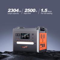China 2304Wh 2500W LiFePO4 Battery Generator Solar Energy Storage System with UPS 97% MPPT for RV Travel Emergency Blackout for sale