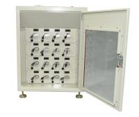 China 16 Unit Led Mining Headlamp Used Charging Rack With Clear Door And Digital Screen for sale