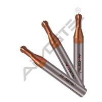 China 2 Flutes Custom End Mill HRC45 - HRC65 Lollipop End Mills For Heated Steel for sale