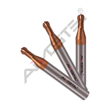 China 2 Flutes Custom End Mill HRC45 - HRC65 Lollipop End Mills For Heated Steel for sale