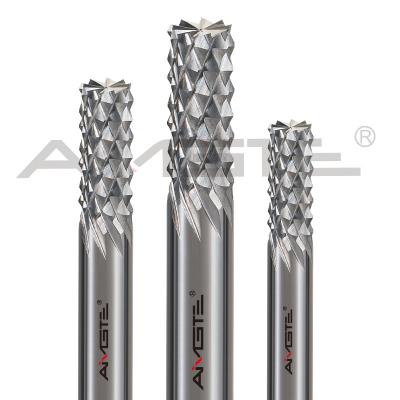 China Tungsten CNC Router Bits H6 Corn Teeth End Mill Customized For Wood for sale