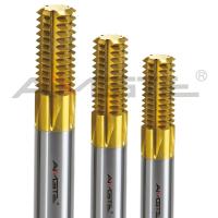 China NPT CNC Thread Milling Bit TiN Coating Right Hand End Mill 1/2 Inch for sale