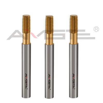 China Customized Solid Carbide Taps 0.6μm Straight Flute Taps H6 With TiN Coating for sale