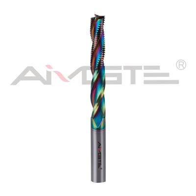 China DLC Coating Tungsten Carbide Tools 0.6μm 0.8μm Roughing And Finishing End Mill for sale