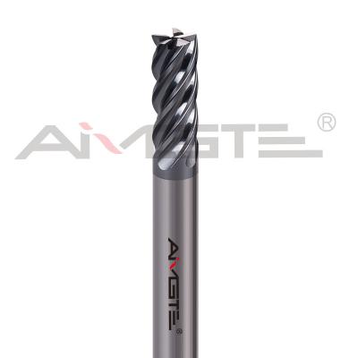 China 40 Degree 5 Flute End Mill 12mm Square End Mill Cutter 0.4μm For Finish Milling for sale