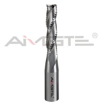 China 0.6μm Aluminum Roughing Endmill H6 3 Flute Roughing End Mill Customized for sale