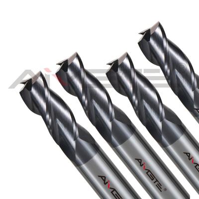 China 3 Flutes Carbide End Mill 0.4μm CNC Milling Cutting Tools SC45 for sale