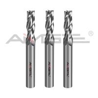 China 4 Flutes Carbide End Mill Polished Square Cutting End Mill Uncoated For Aluminium for sale